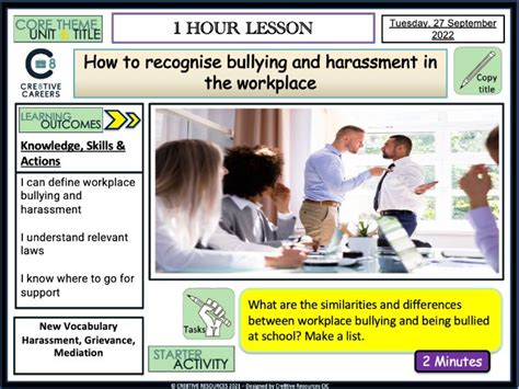 Bullying And Harassment In Workplace Teaching Resources