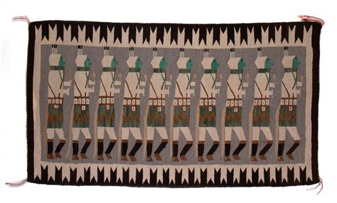 Lot Diné Navajo Lukachukai Yei Bi Chai Textile Ca 1960