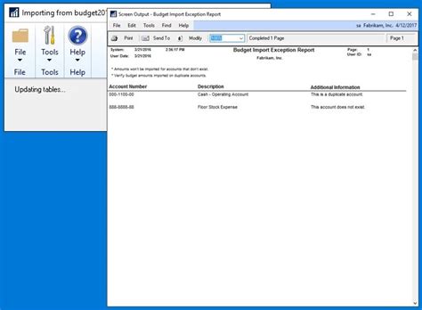 Dynamics Gp 2016 Display Duplicate Gl Accounts On Budget Report
