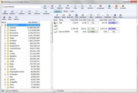 Display The Largest Files And Folders With Getfoldersize For Windows Ghacks Tech News