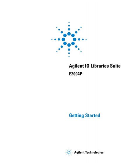 Agilent Io Libraries Suite Getting Started H Test As