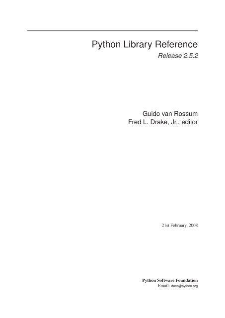 Python Library Reference Baustatik Info Server