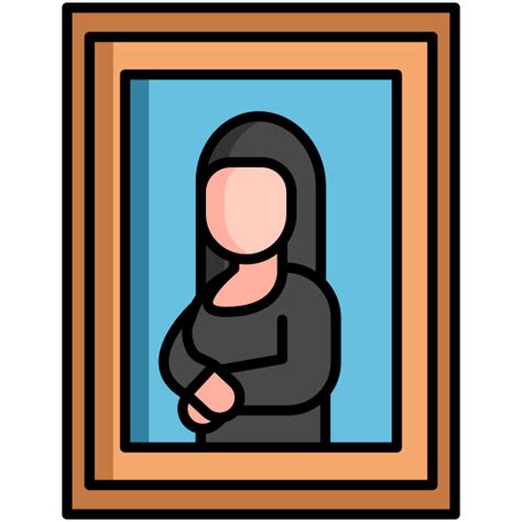 Mona Lisa Generic Color Lineal Color Icon