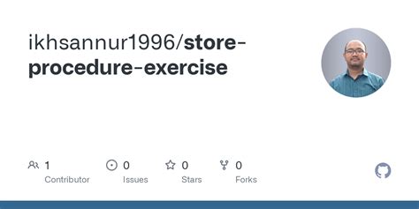 Github Ikhsannur1996 Store Procedure Exercise
