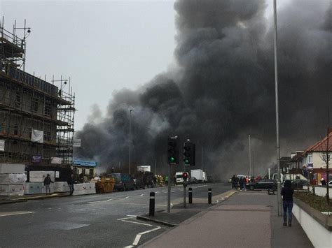 Hove Fire Explosions Reported As Thick Black Smoke Erupts From Huge
