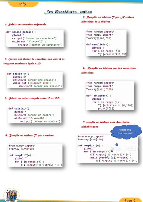 Bac Sc De L Informatique Algorithme Et Programmation