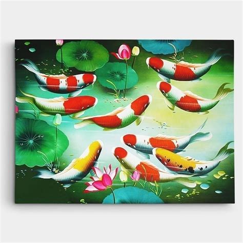 구어도 비단 잉어 그림 2 80x60cm 세오아트갤러리