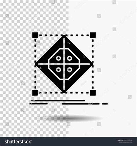 Architecture Cluster Grid Model Preparation Glyph Stock Vector Royalty