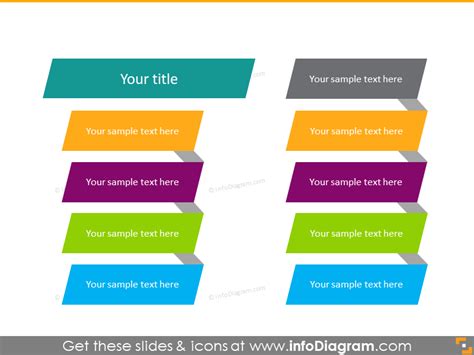 Connected Items List Pptx Presentation Symbols