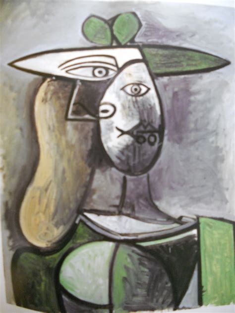 파블로 피카소의 초록색 모자를 쓴 여인 네이버 블로그