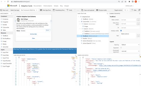 New Adaptive Card Designer For Lightning Conductor Lightning Tools