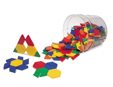 learning resources plastic pattern shapes 250 blocks wordunited