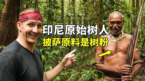 印尼原始树人部落日常吃土吃树为生客人来访烤披萨纪录片 腾讯视频