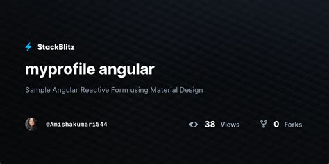 myprofile angular stackblitz