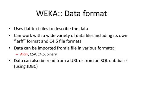 Ppt Weka Tutorial Powerpoint Presentation Free Download Id3952404