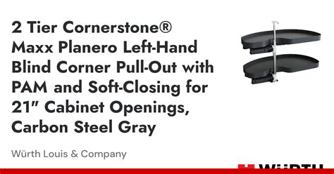 2 Tier Cornerstone® Maxx Planero Left Hand Blind Corner Pull Out With