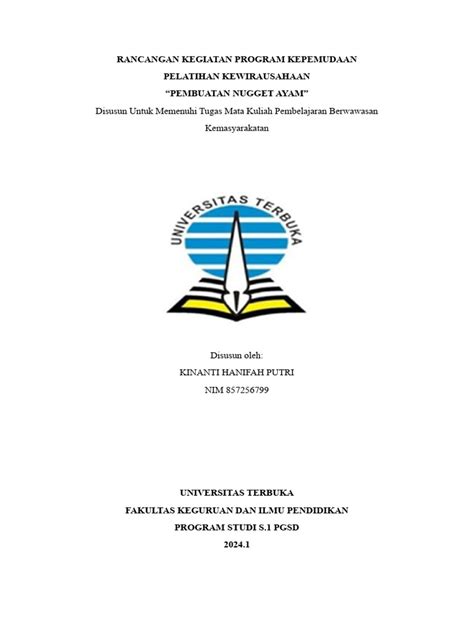 Rancangan Kegiatan Program Kepemudaan Pdf Rancangan Kegiatan Program Kepemudaan Pdf