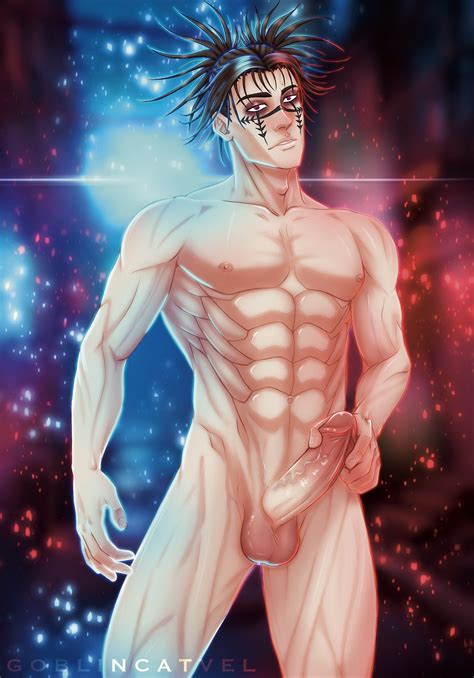 Rule 34 Blue Light Choso Kamo Cock Erect Penis Erection Goblincatvel Jujutsu Kaisen Male Male