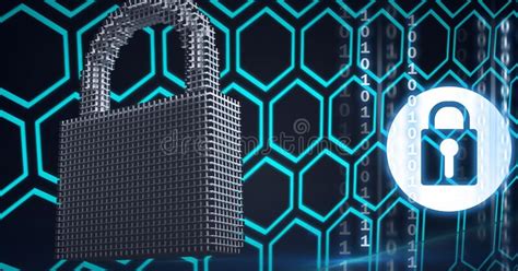 Composition Of Online Security Padlock Over Binary Coding And Hexagons