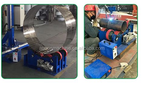 1 톤 미니 터닝 롤러 용접 용 Ss 파이프 회전 기계