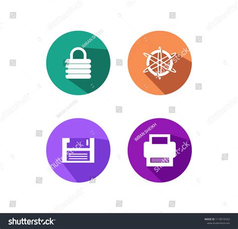 Technology Hardware Icons Stock Vector Royalty Free 1118510162 Shutterstock
