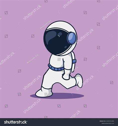 Illustration Walking Astronaut Stock Vector Royalty Free Shutterstock