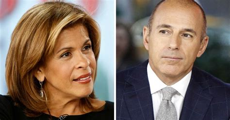Matt Lauer Texted Hoda Kotb Congratulations After She Replaced Him As Co Host