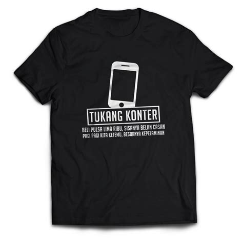 Jual Kaos Pria Tukang Konter Dewasa Baju Atasan Unisex Pakekaos
