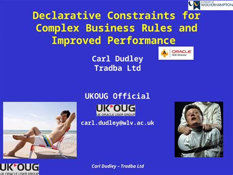 Ppt Declarative Constraints For Complex Business Rules And Improved Performance Dokumentips