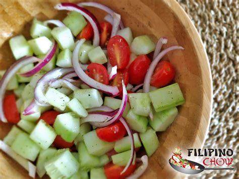 Cucumber Tomato Salad Filipino Chow