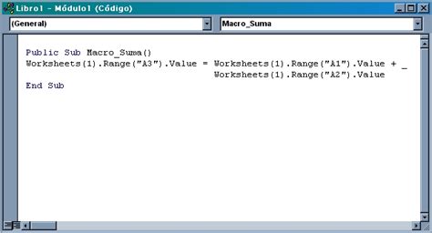 Macros En Microsoft Excel