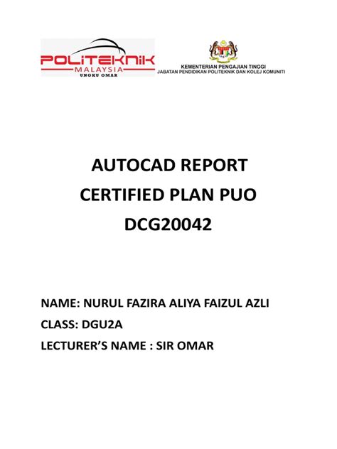 Autocad Report Pdf Auto Cad 3 D Computer Graphics