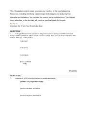 Module Quiz Pdf This Question Content Review Assesses Your Mastery Of This Week S