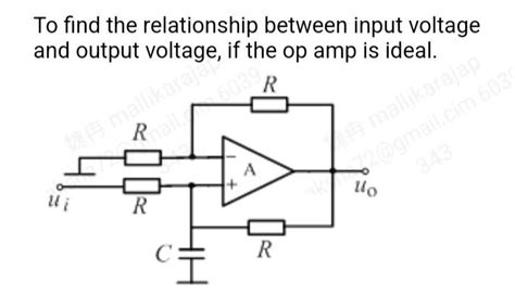 Solved To Find The Relationship Between Input Voltage And Chegg Com