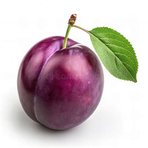 Juicy Purple Plum Orchard Fruit Image Natural Setting Close Up
