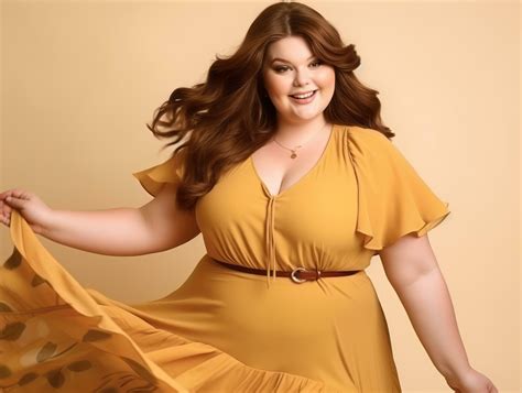 Plus Size Woman In Emotional Dynamic Pose Ai Generative Stock Photo At Vecteezy