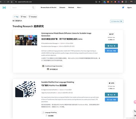 Follow最新技术发展的前沿hacker News Github Trending Papers With Code Hugging