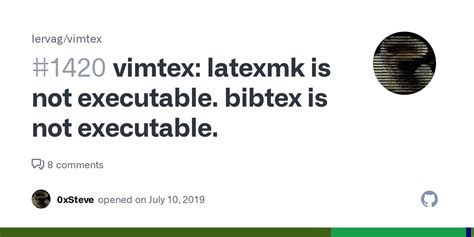 vimtex latexmk is not executable bibtex is not executable · issue