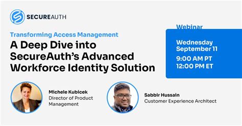 Identitymanagement Sso Mfa Cybersecurity Accessmanagement Secureauth Webinar Iam