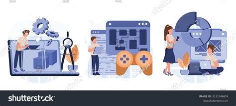 Big Profession Collection Programmer Write Software Stock Vector Royalty Free 2151346659