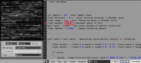 animate variables in custom filter game engine support and discussion