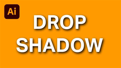 How To Add Drop Shadow To Text In Adobe Illustrator Youtube