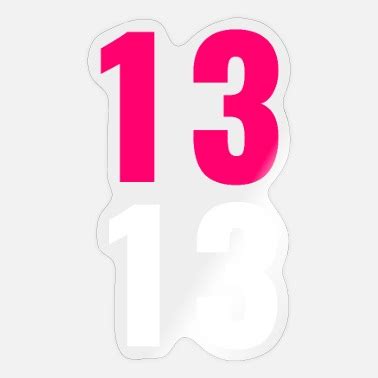 Pegatinas de 13 cumpleaños Diseños únicos Spreadshirt