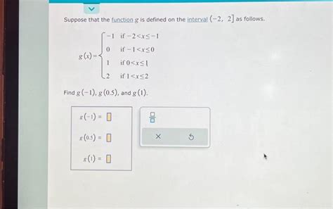 Solved Suppose That The Function G Is Defined On The Chegg Com