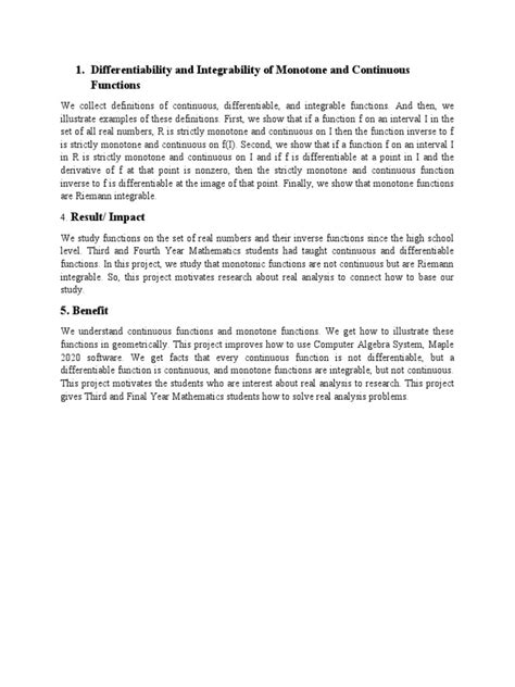 Differentiability And Integrability Of Monotone And Continuous Functions Pdf