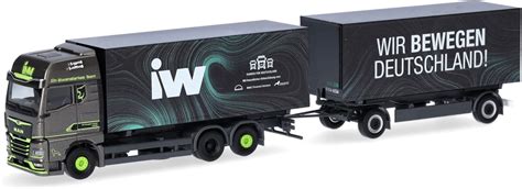Amazon De Herpa Lkw Modell Man Tgx Gx Wechselkoffer Hängerzug Iw Wir
