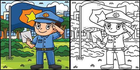Security Guard Coloring Pages