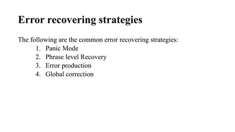 Module 2 Introduction To Syntax Analysis Ppt