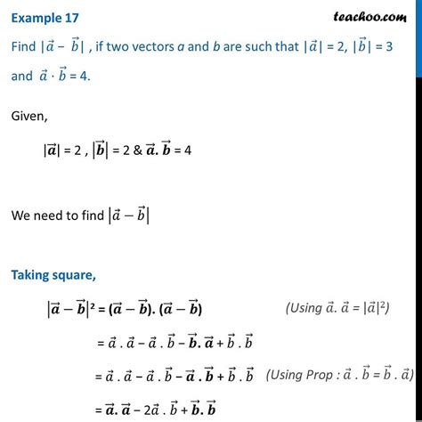 Example Find A B If A B And A B