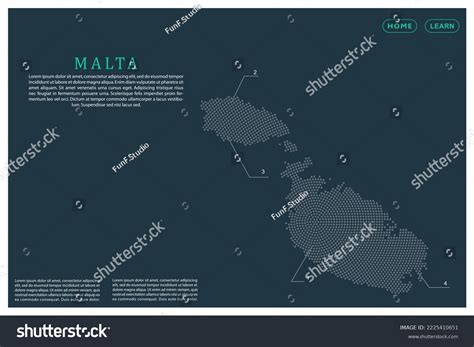 malta map world map vector template stock vector royalty free